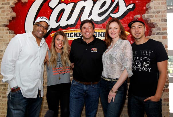 Todd Graves founder and CEO of Raising Cane’s with the cast – KiddNation